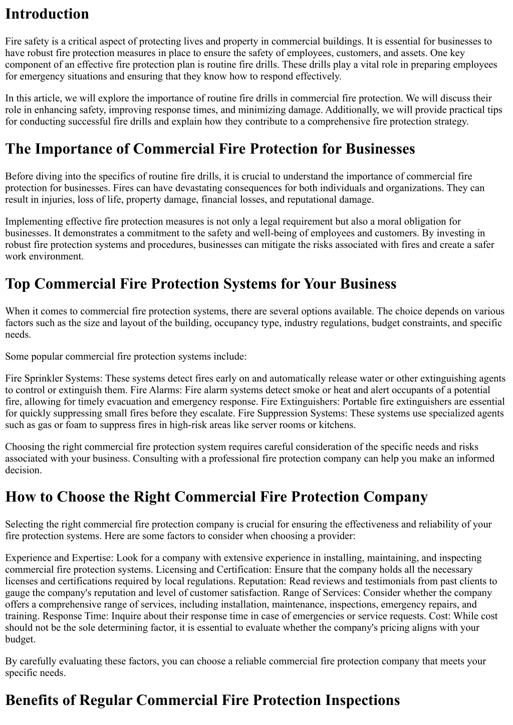 PPT - The Role and Importance of Routine Fire Drills in Commercial Fire ...