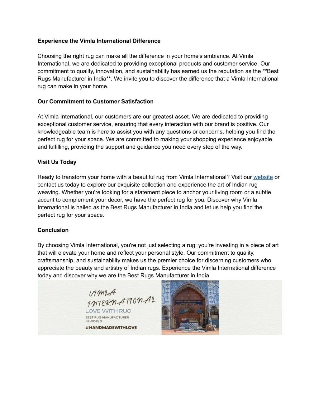 PPT - Explore Vimla International: The Best Rugs Manufacturer in India ...