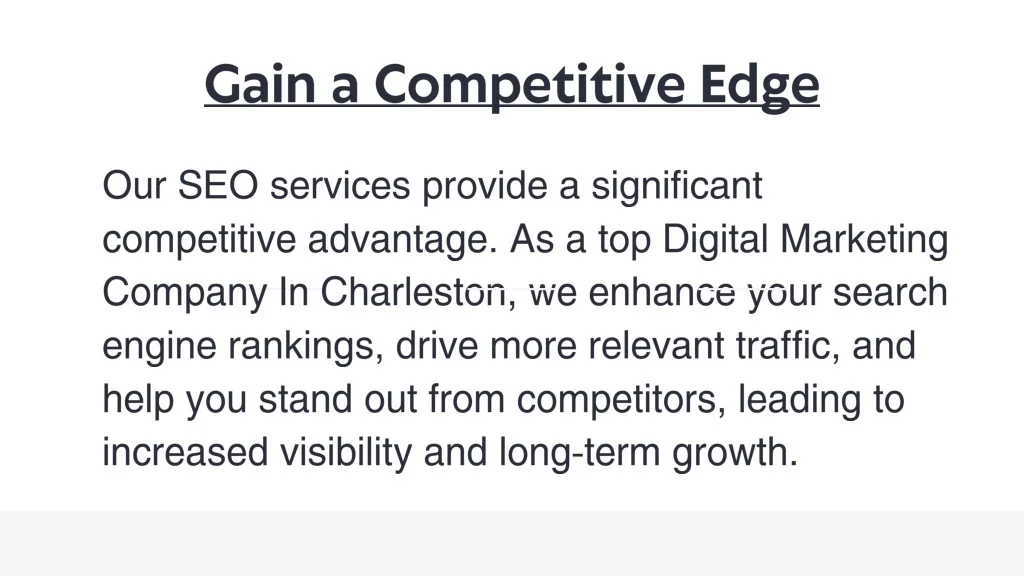 PPT - Charleston Digital Marketing Agency for Competitive Edge ...