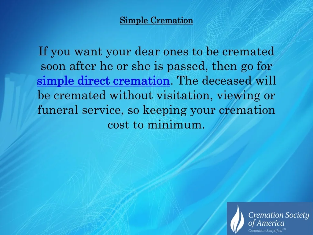 PPT - Simple Cremation South & Central Florida PowerPoint Presentation ...