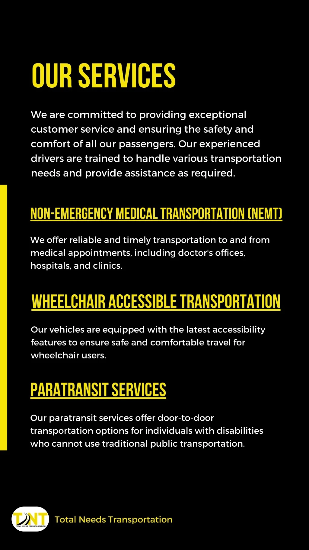 PPT - Senior Transportation Total Needs Care and Comfort PowerPoint ...
