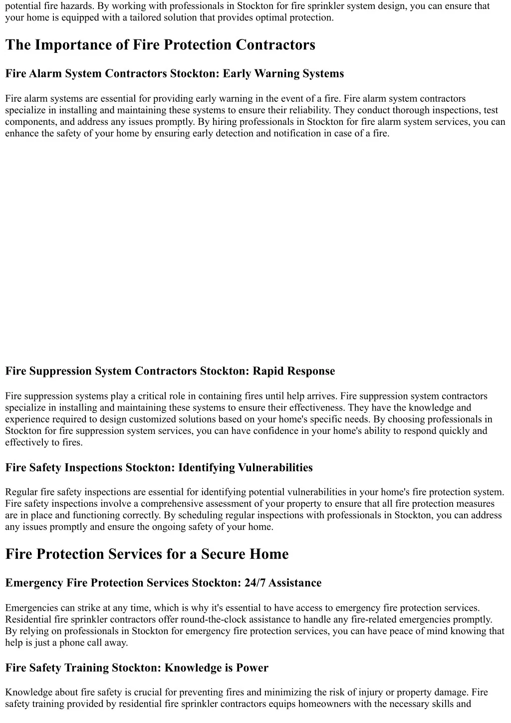 PPT - Make Your Home Safer with Residential Fire Sprinkler Contractors ...