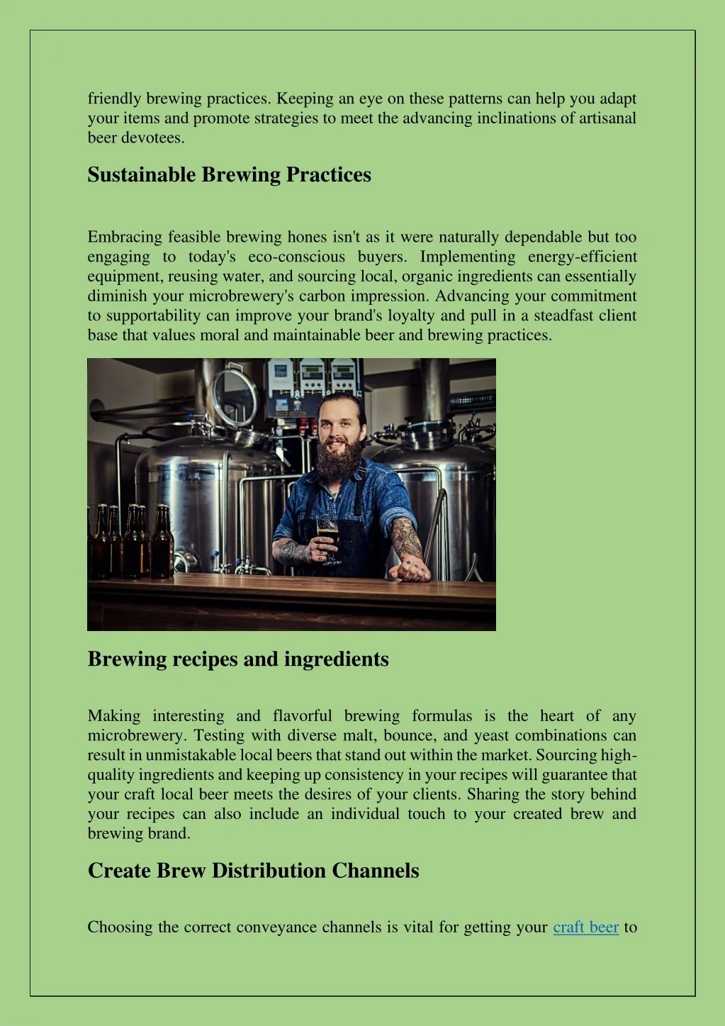 PPT - Discover the charm of our local microbrewery, where every sip ...