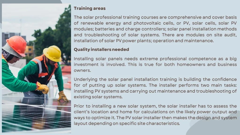 PPT - Certified Solar Installers in High Demand as Solar Industry Booms ...