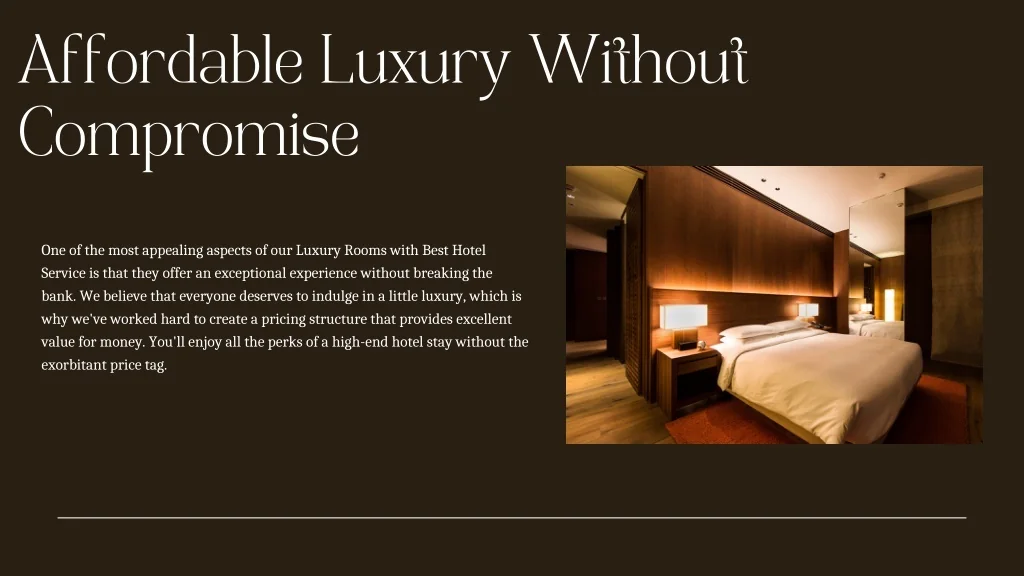 PPT - Luxury Rooms with Best Hotel Service PowerPoint Presentation ...