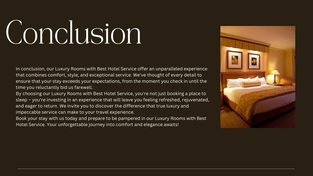 PPT - Luxury Rooms with Best Hotel Service PowerPoint Presentation ...