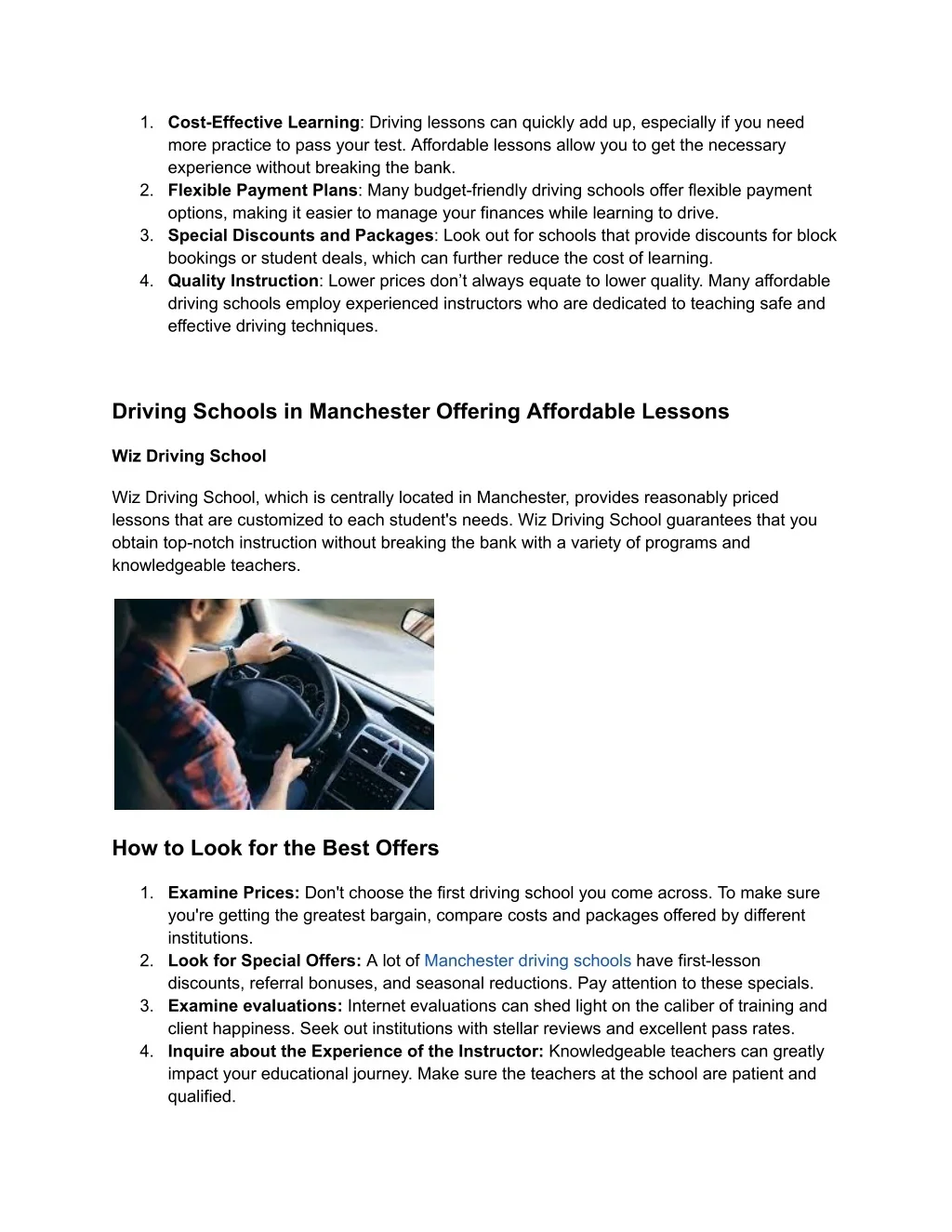 PPT - Affordable Driving Lessons in Manchester_ Quality Training for ...