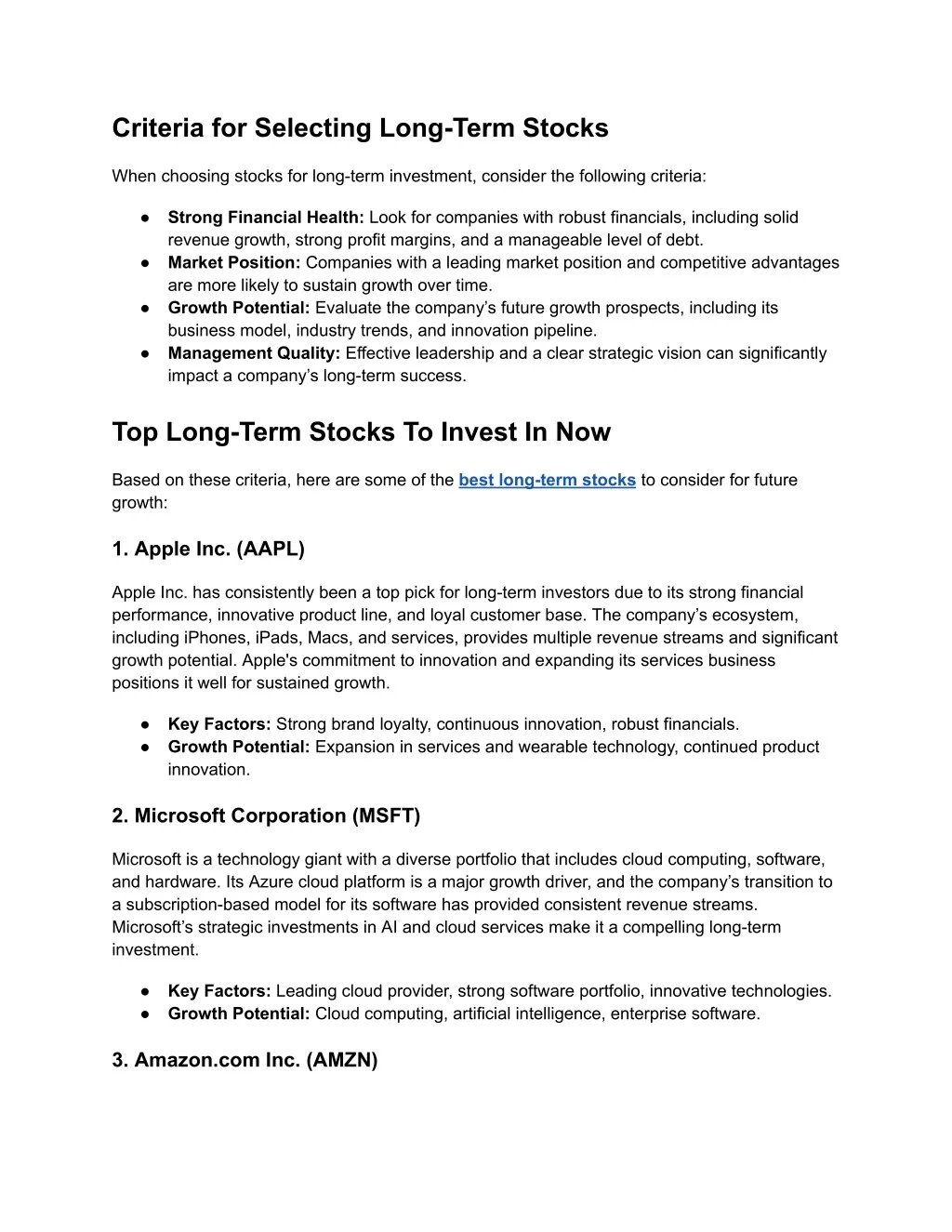 PPT - Best Long-Term Stocks To Invest Now For Future Growth PowerPoint ...