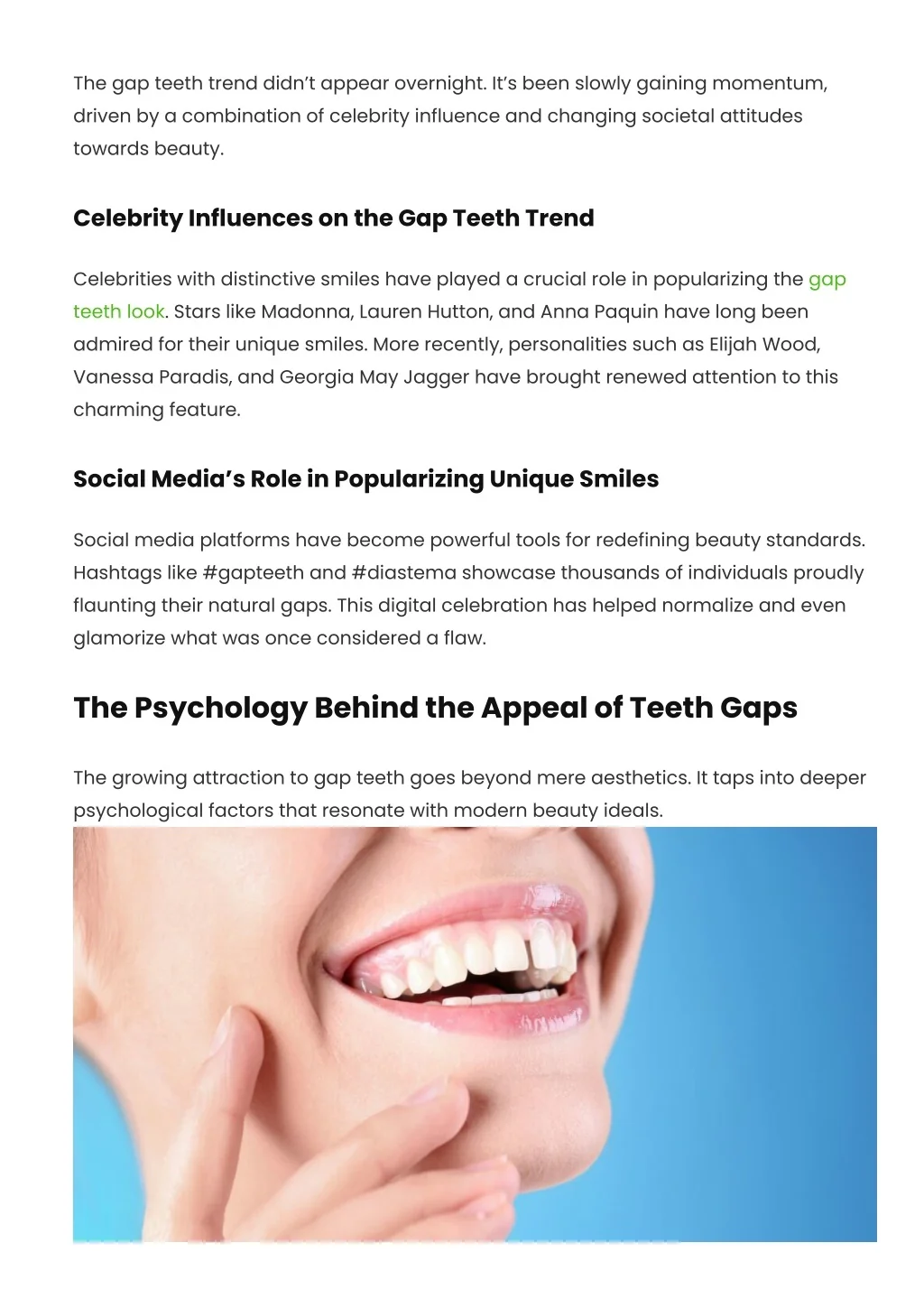 PPT - The Sexy Smile Secret Why Teeth Gaps Are Suddenly Trending ...