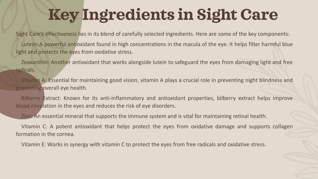 PPT - Sight Care Reviews PowerPoint Presentation, free download - ID ...
