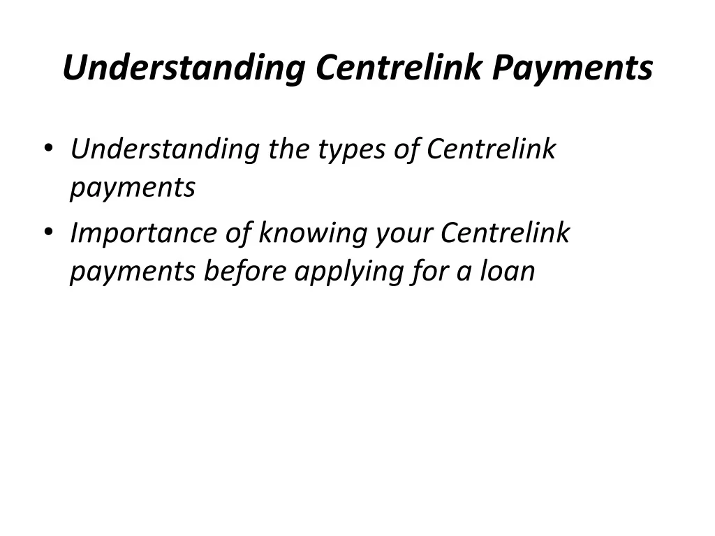 PPT - Centrelink is an Australian government agency that provides ...