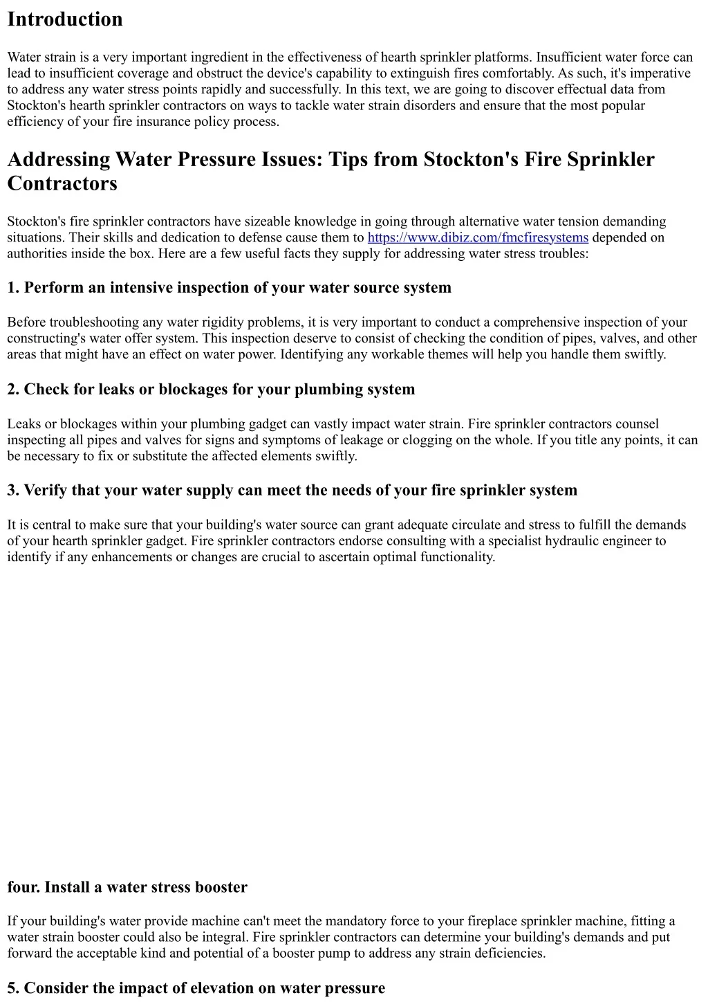 PPT - Addressing Water Pressure Issues: Tips from Stockton's Fire ...
