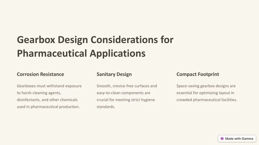 PPT - Gearboxes for pharmaceuticals manufacturer in india PowerPoint ...