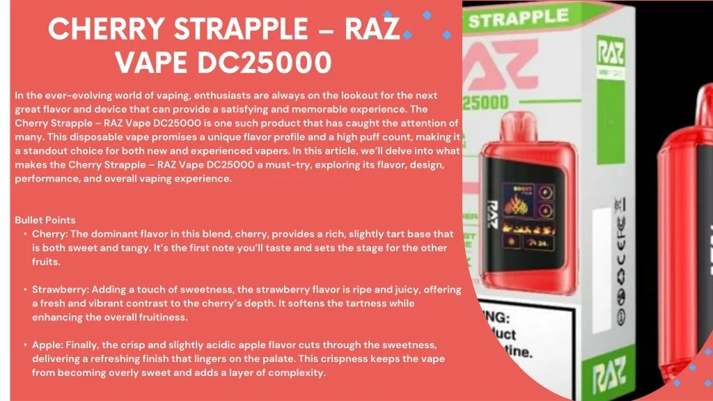 PPT - Exploring the Sweet and Tangy Delight of Cherry Strapple – RAZ ...