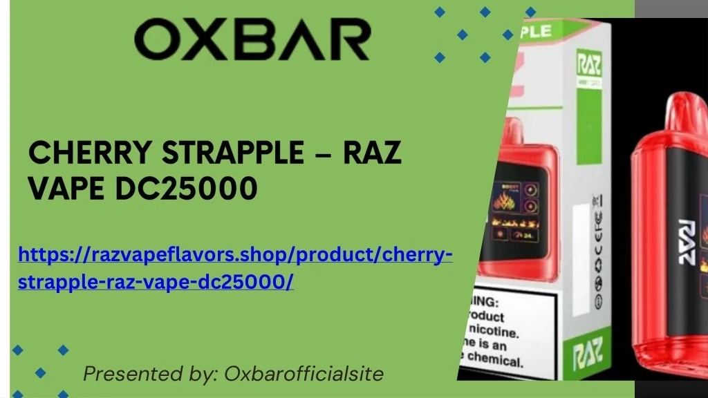 PPT - Exploring the Sweet and Tangy Delight of Cherry Strapple – RAZ ...