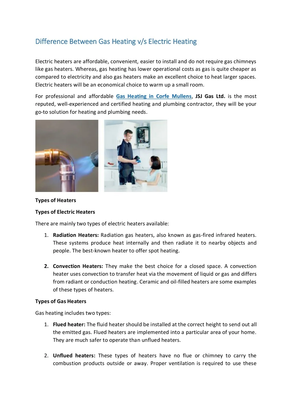 PPT - Difference Between Gas Heating vs Electric Heating PowerPoint Presentation - ID:13479083