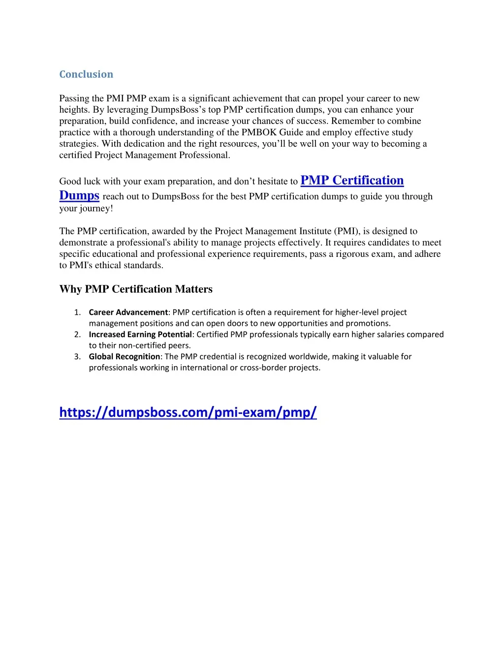 PPT - Why PMP Certification Dumps Are the Key to Passing PMI PMP Exam ...