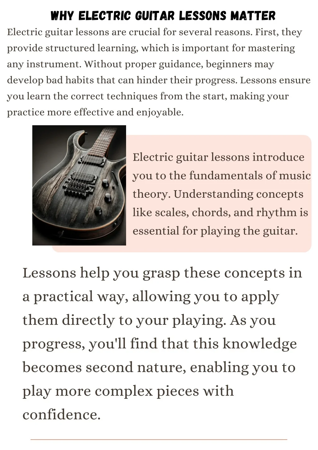 PPT - Expert Electric Guitar Lessons at Menard Music PowerPoint ...