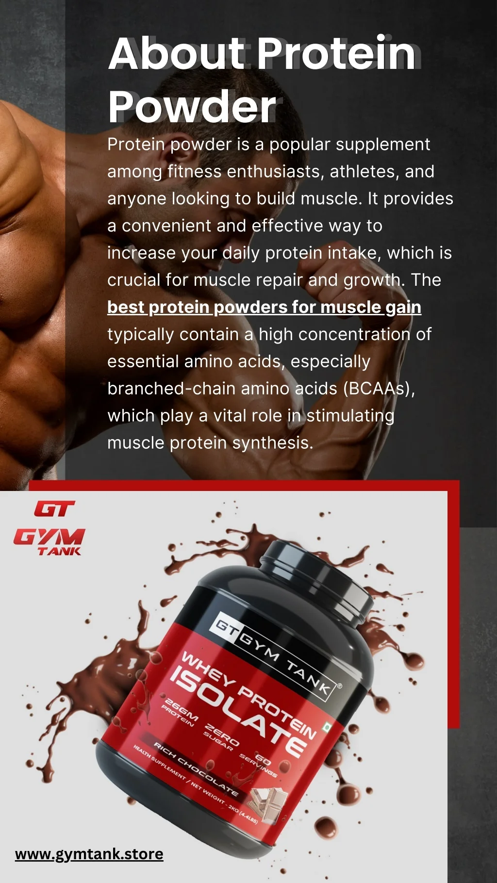 PPT - Achieve Peak Performance with GT GYM TANK Protein Powders ...