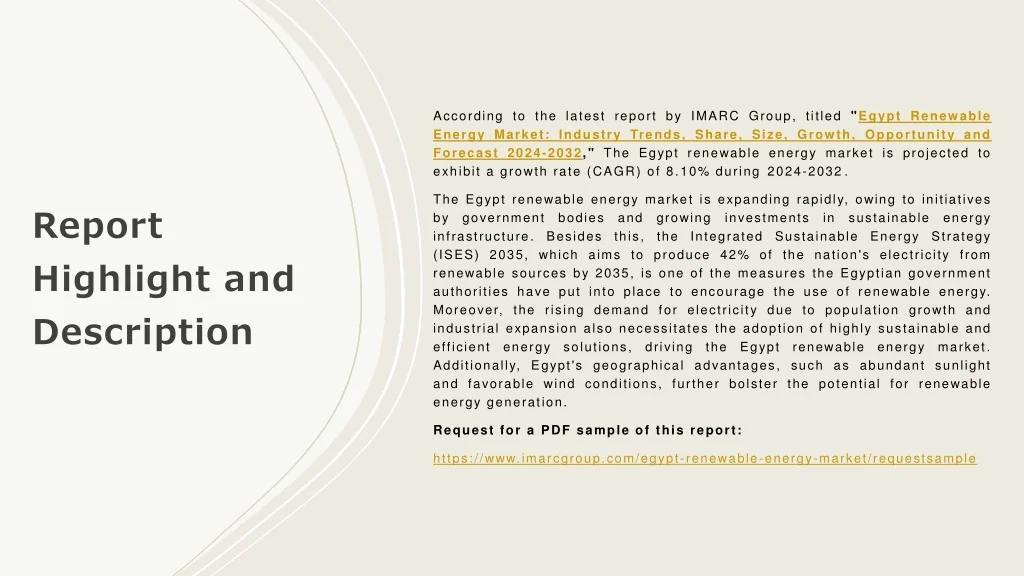 PPT - Egypt Renewable Energy Market Size, Share, Demand, Report ...