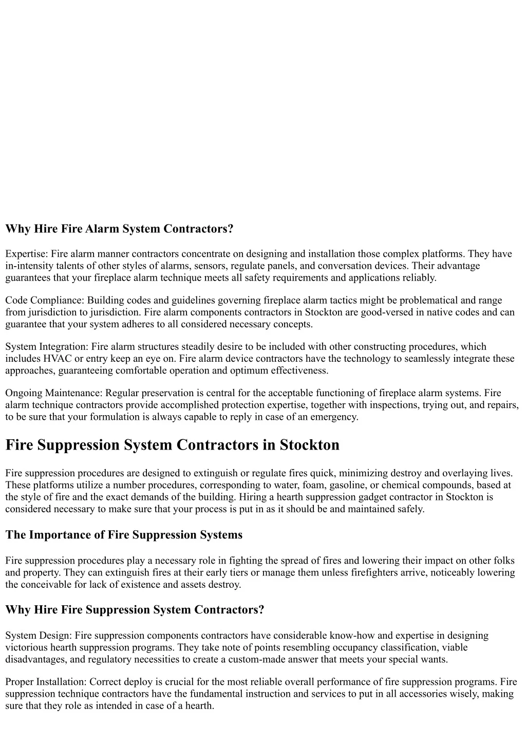 PPT - The Necessity of Hiring a Fire Suppression System Contractor in ...