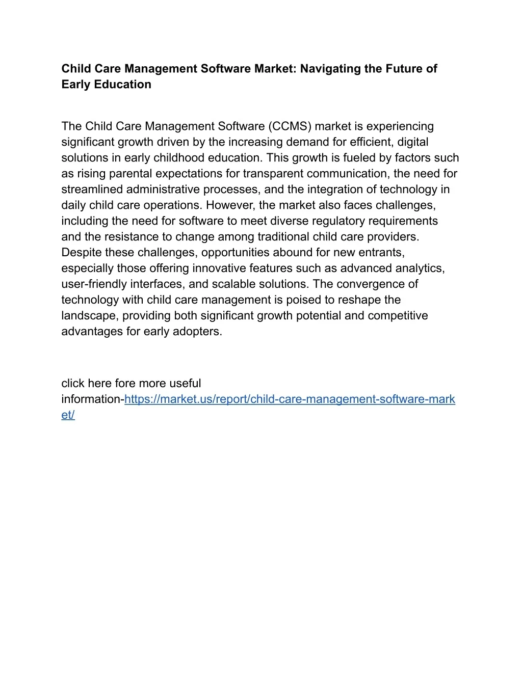 PPT - Child Care Management Software Market: The Next Wave of Solutions ...