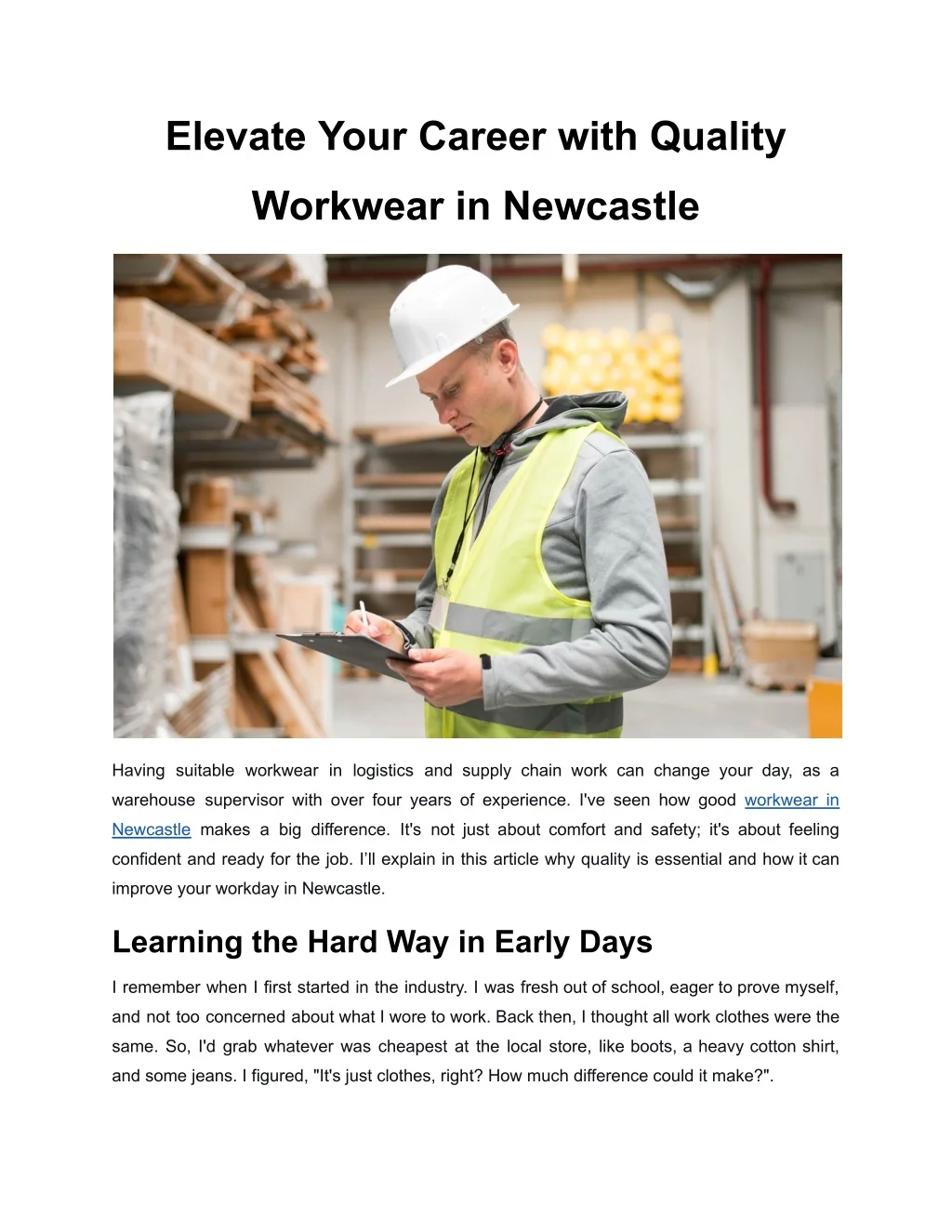 PPT - Elevate Your Career with Quality Workwear in Newcastle PowerPoint ...