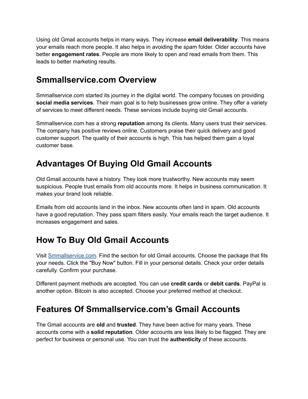 PPT - 4 Top Site Buy Old Gmail Accounts — 100% PVA Old & Best Quality ...