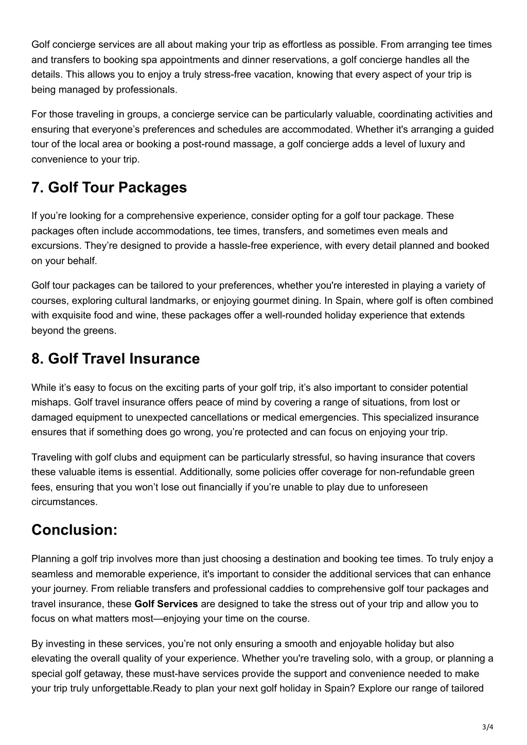 PPT - 8 Essential Golf Services for a Seamless Golf Trip PowerPoint ...