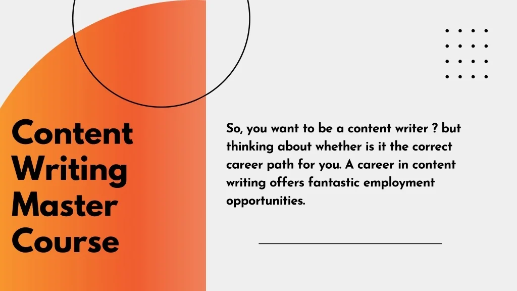 PPT - Content writing course PowerPoint Presentation, free download - ID:13492169