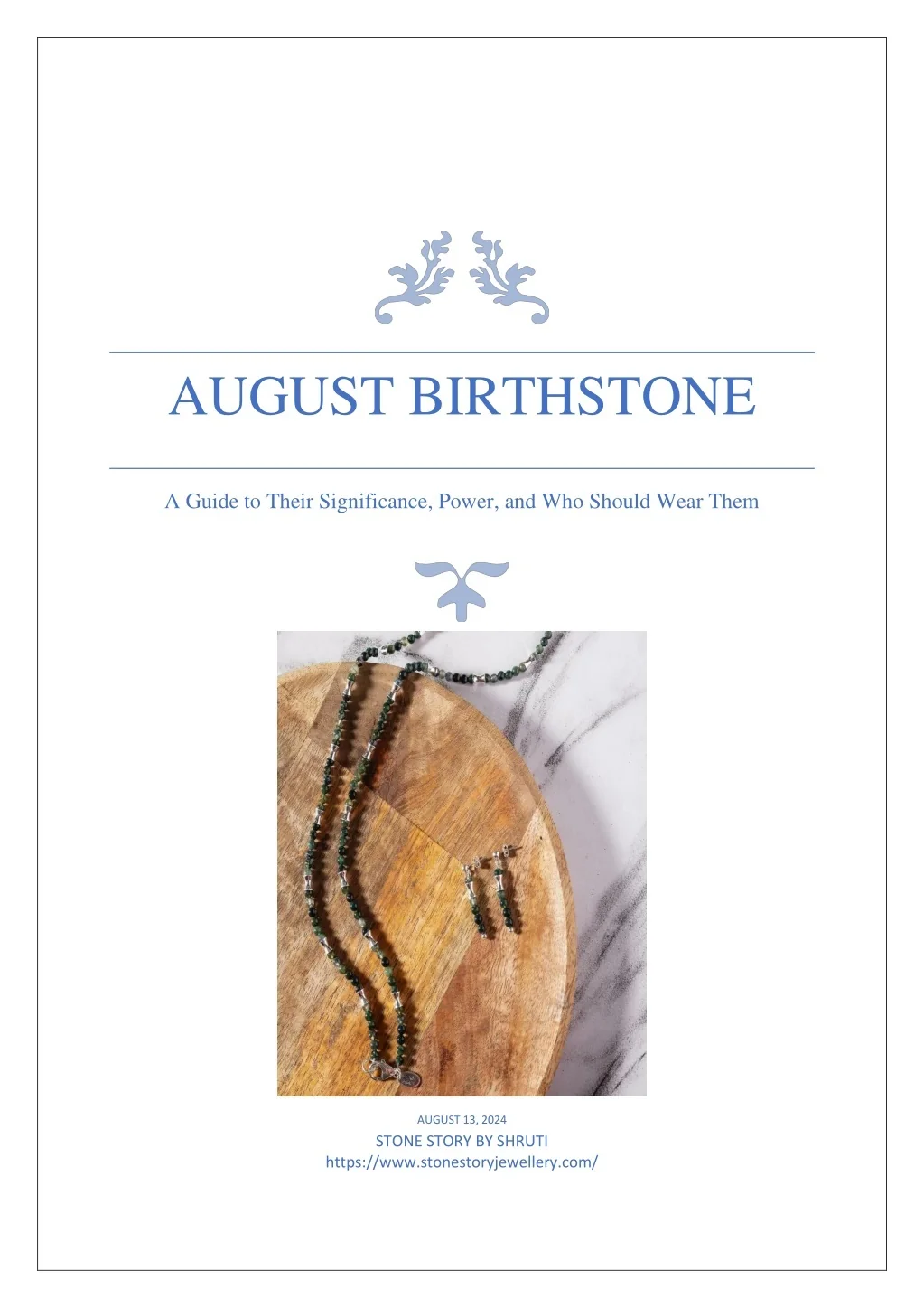 PPT - August Birthstone: A Guide to Their Significance, Power, and Who ...