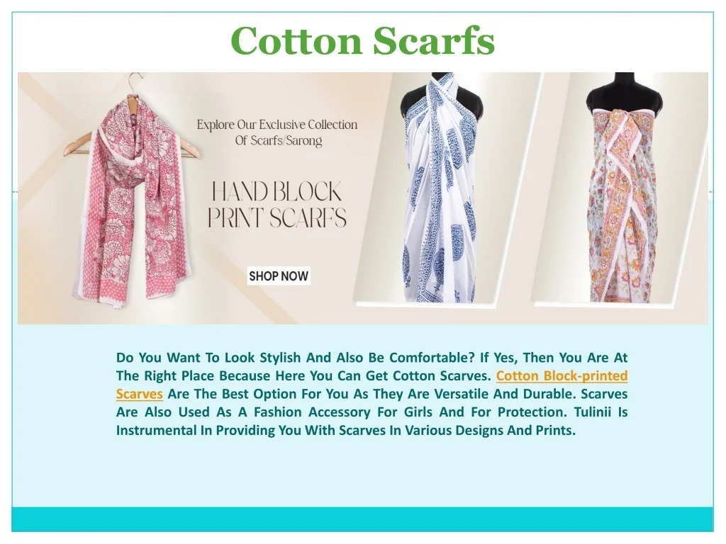 PPT - Shop Our Exclusive cotton products Collection PowerPoint ...