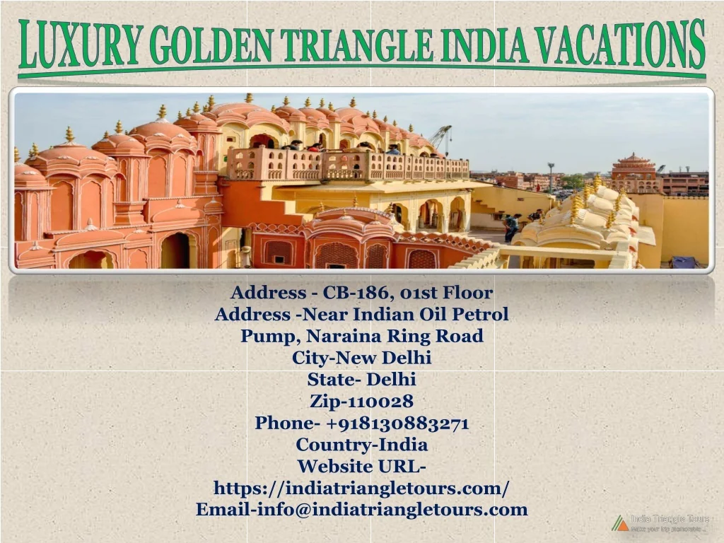PPT - Luxury Golden Triangle India Vacations PowerPoint Presentation ...
