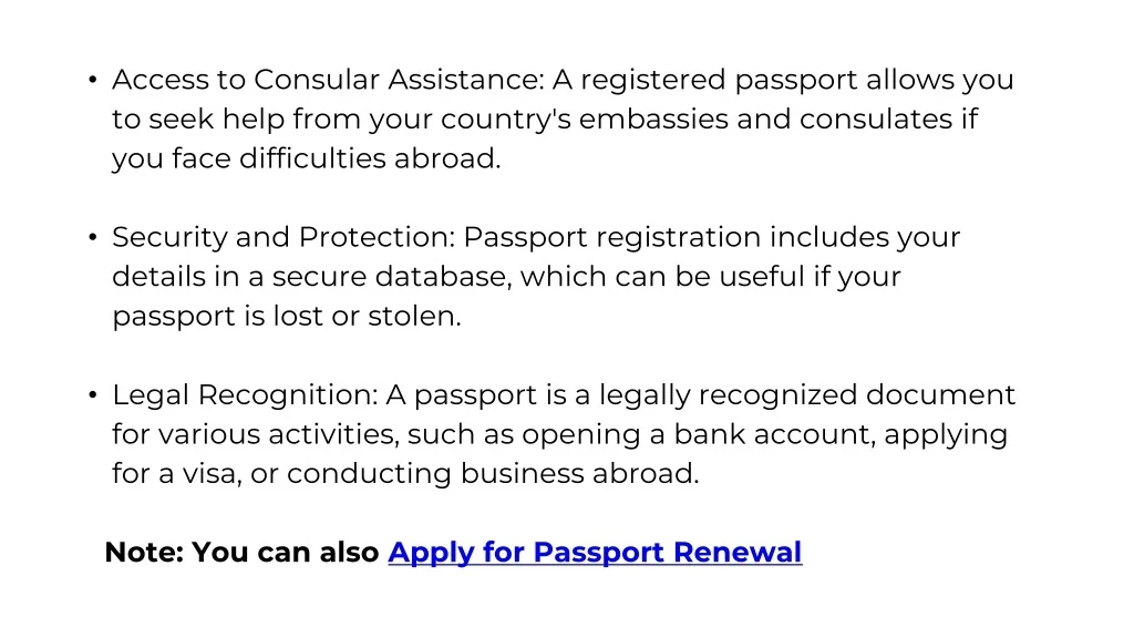 PPT - Advantages of Passport registration PowerPoint Presentation, free ...