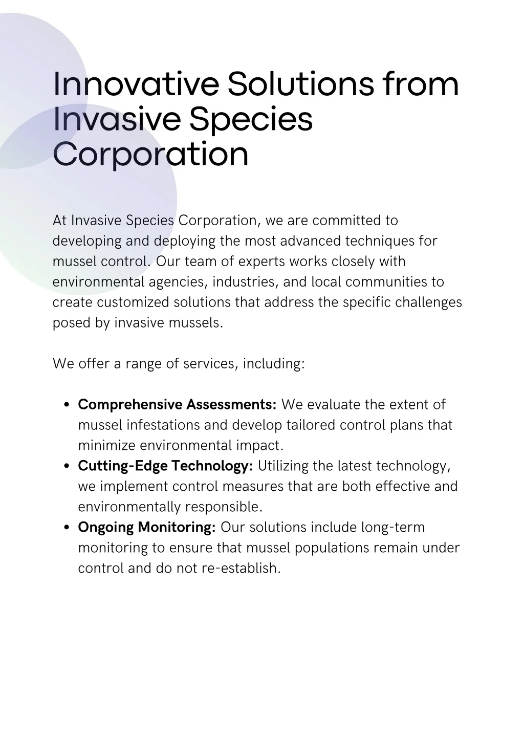 PPT - Effective Solutions to Kill Mussels and Protect Waterways ...