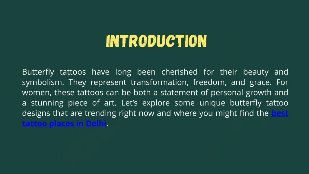 PPT - Unique Butterfly Tattoo Designs for Women PowerPoint Presentation ...