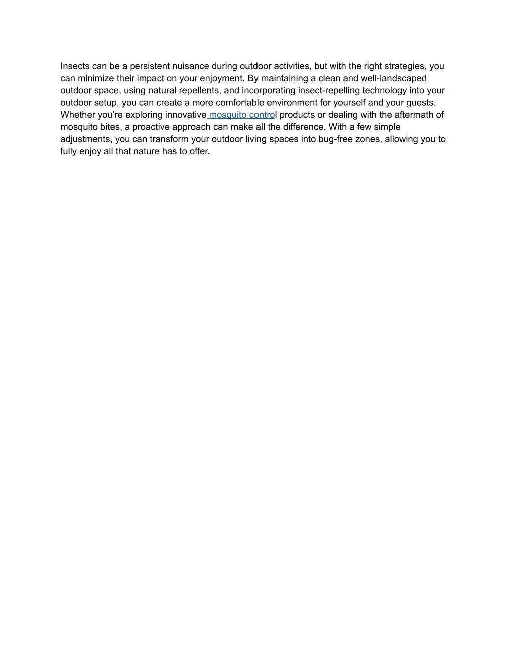 PPT - The Impact of Insects on Outdoor Activities PowerPoint ...