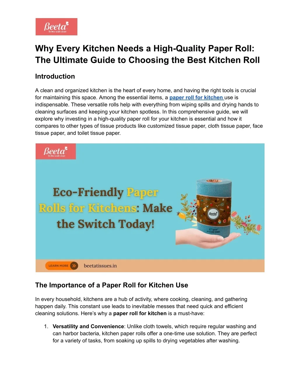 PPT - Why Every Kitchen Needs a High-Quality Paper Roll_ The Ultimate ...