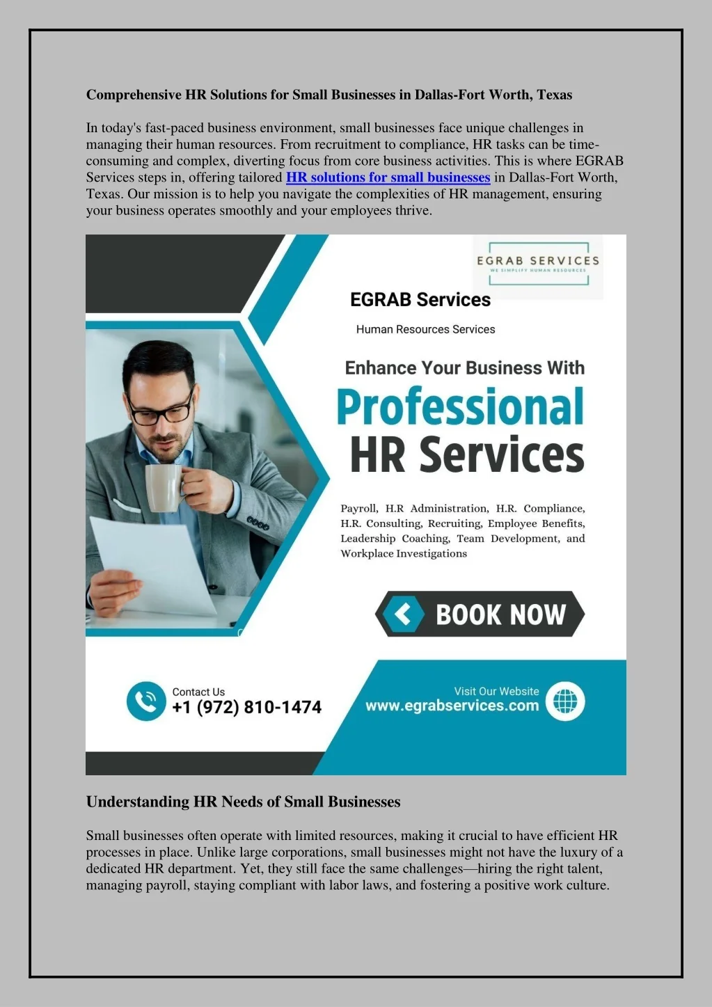 PPT - Comprehensive HR Solutions for Small Businesses in Dallas-Fort Worth, Texas PowerPoint ...