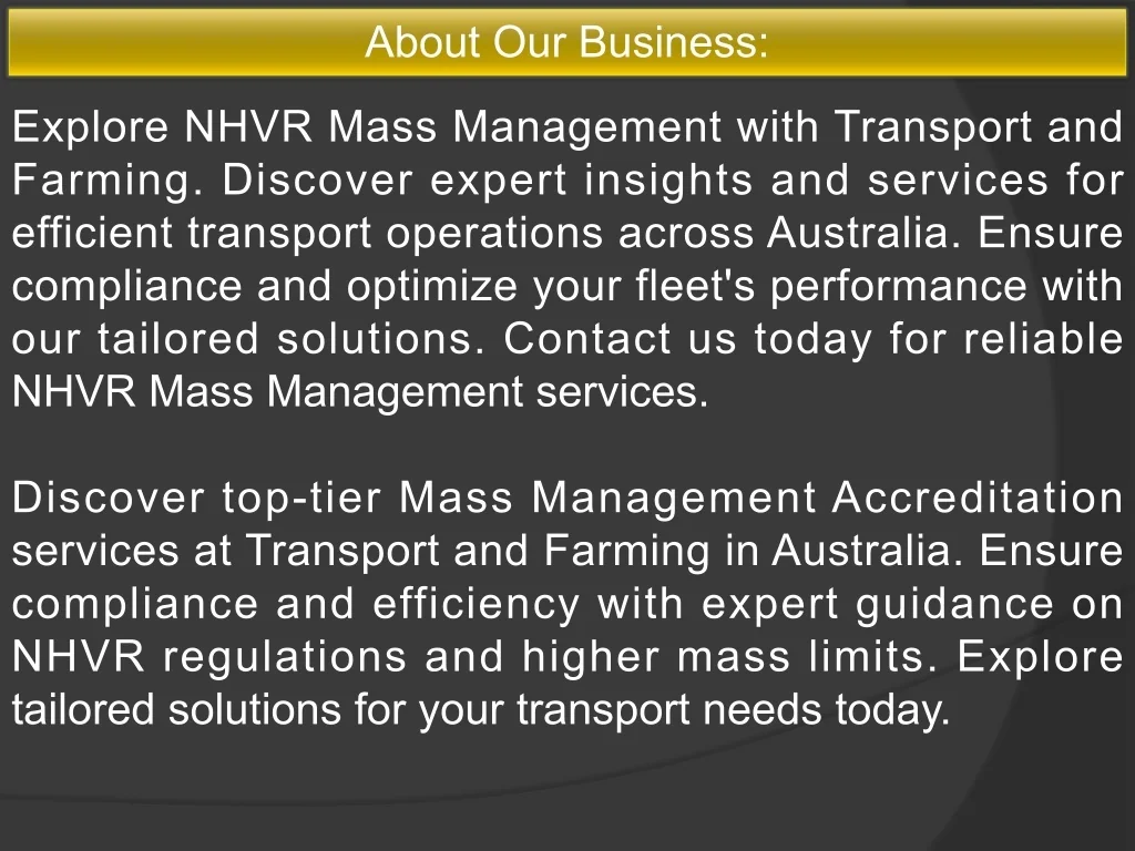 PPT - Mass Management Accreditation Achieve Mass Management ...