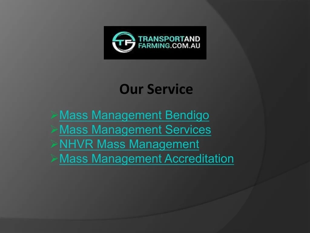 PPT - Mass Management Accreditation Achieve Mass Management ...