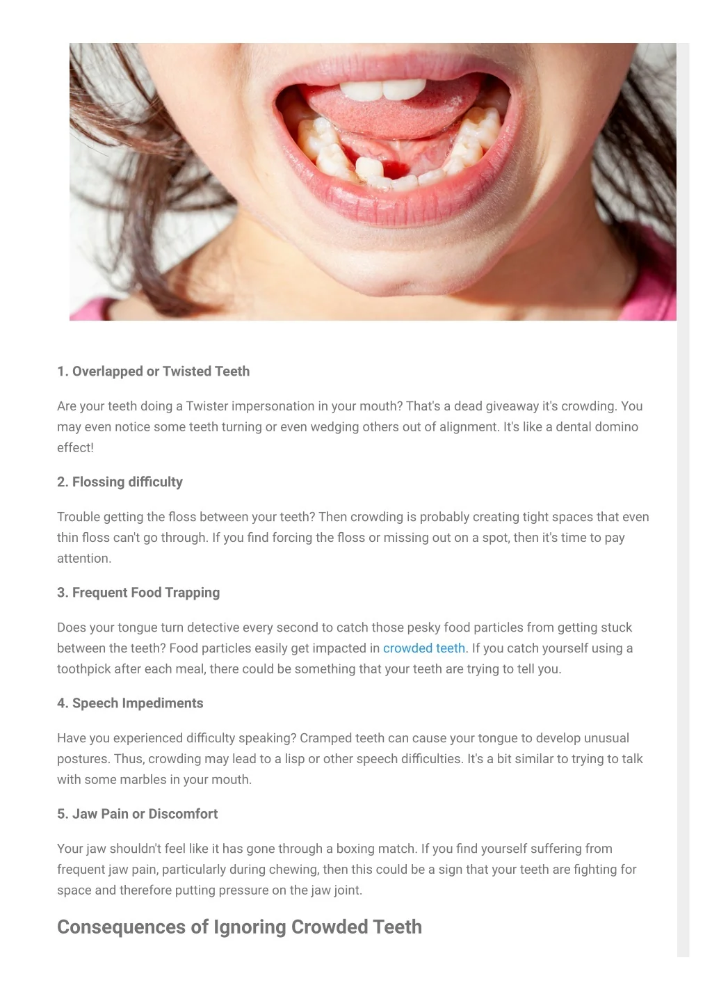 PPT - Crowded Teeth 5 Early Signs You Shouldn't Ignore PowerPoint ...