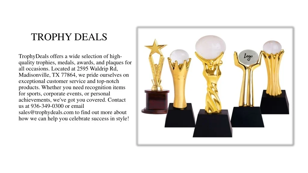PPT - Buy Trophies, awards, medals, plaques at Affordable Price ...