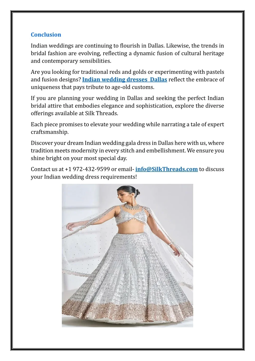 PPT - Top Trends in Indian Wedding Dresses in Dallas PowerPoint ...