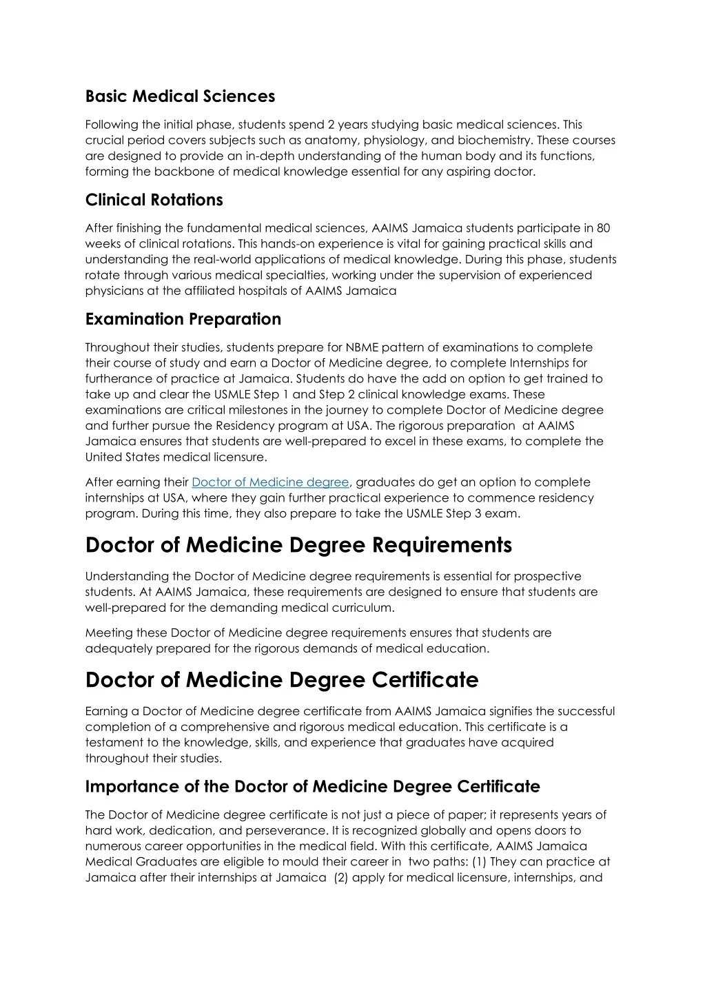 PPT - Doctor of Medicine degree requirements PowerPoint Presentation ...