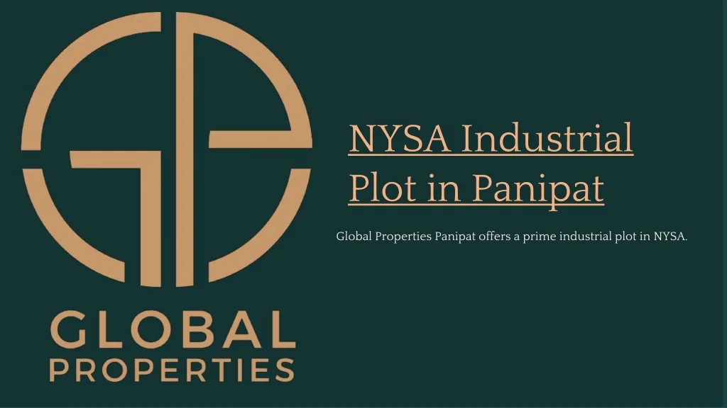 PPT - NYSA Industrial Plot in Panipat PowerPoint Presentation, free download - ID:13520620