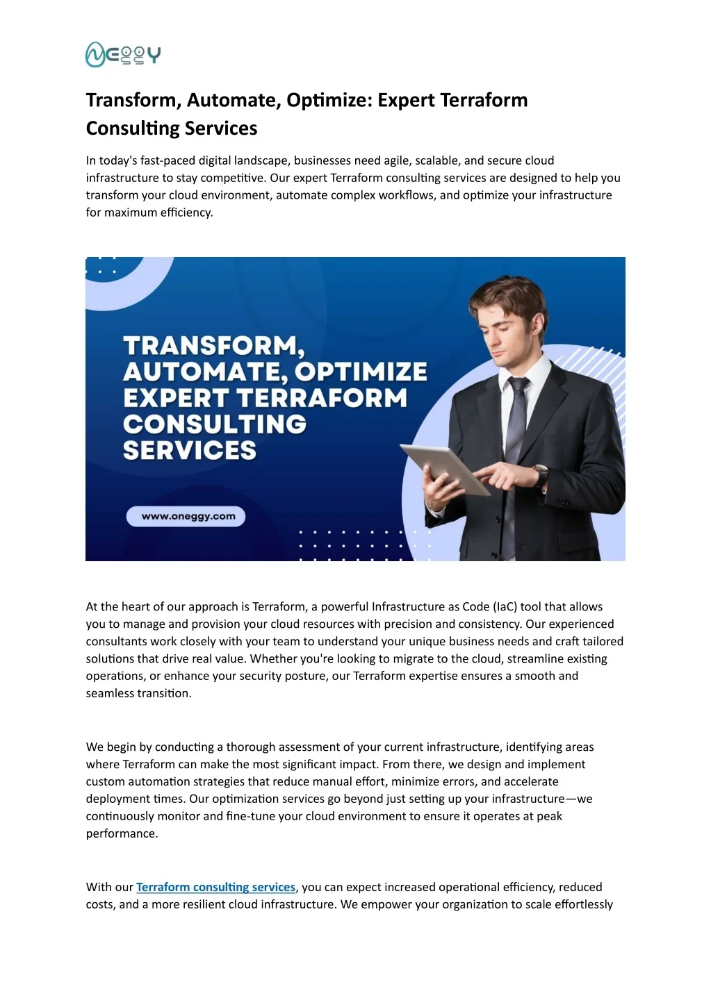 PPT - Transform Automate Optimize Expert Terraform Consulting Services PowerPoint Presentation ...