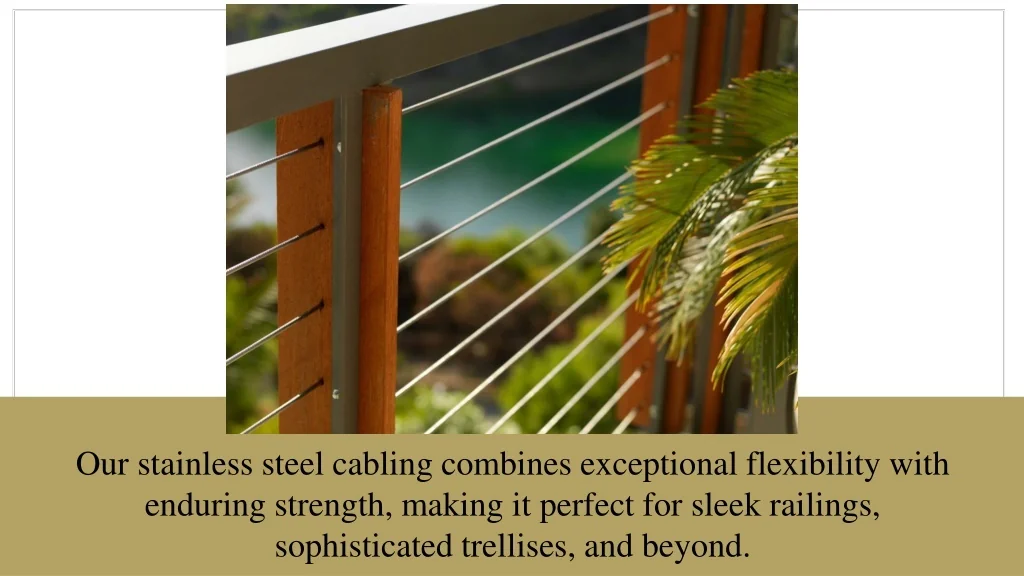 PPT - Top-Quality Stainless Steel Cable Railing PowerPoint Presentation ...