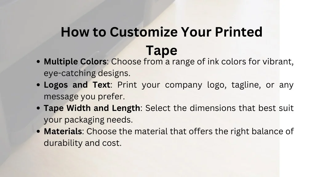 PPT - Enhance Branding with Custom Printed Tape PowerPoint Presentation ...