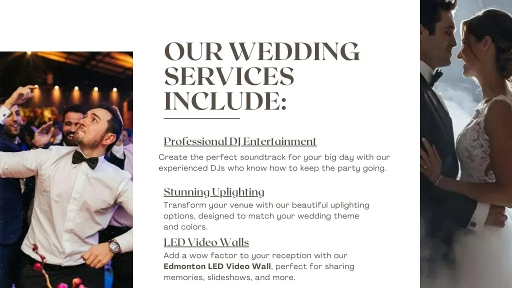 PPT - Edmonton Wedding Services Elevate Your Special Day with Divinity Productions PowerPoint ...